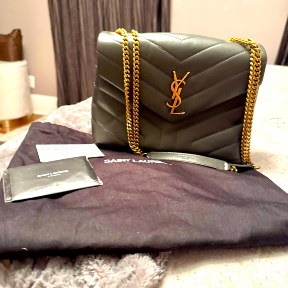 Yves Saint Laurent | Bags | Saint Laurent Loulou Bag In Light Musk ...